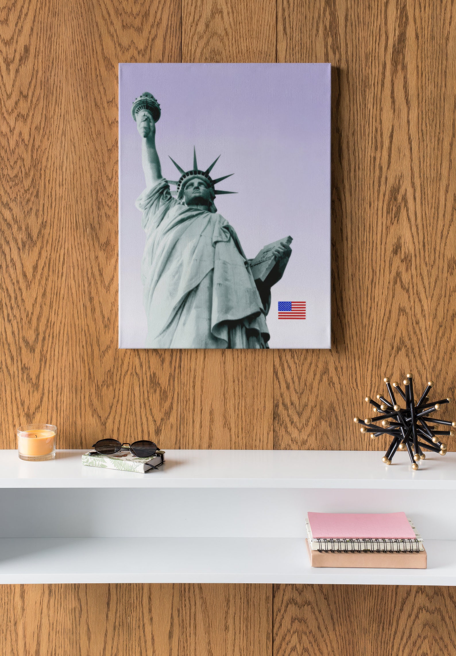 Statue of Liberty Poster New York Printable Retro Wall Art Image ...