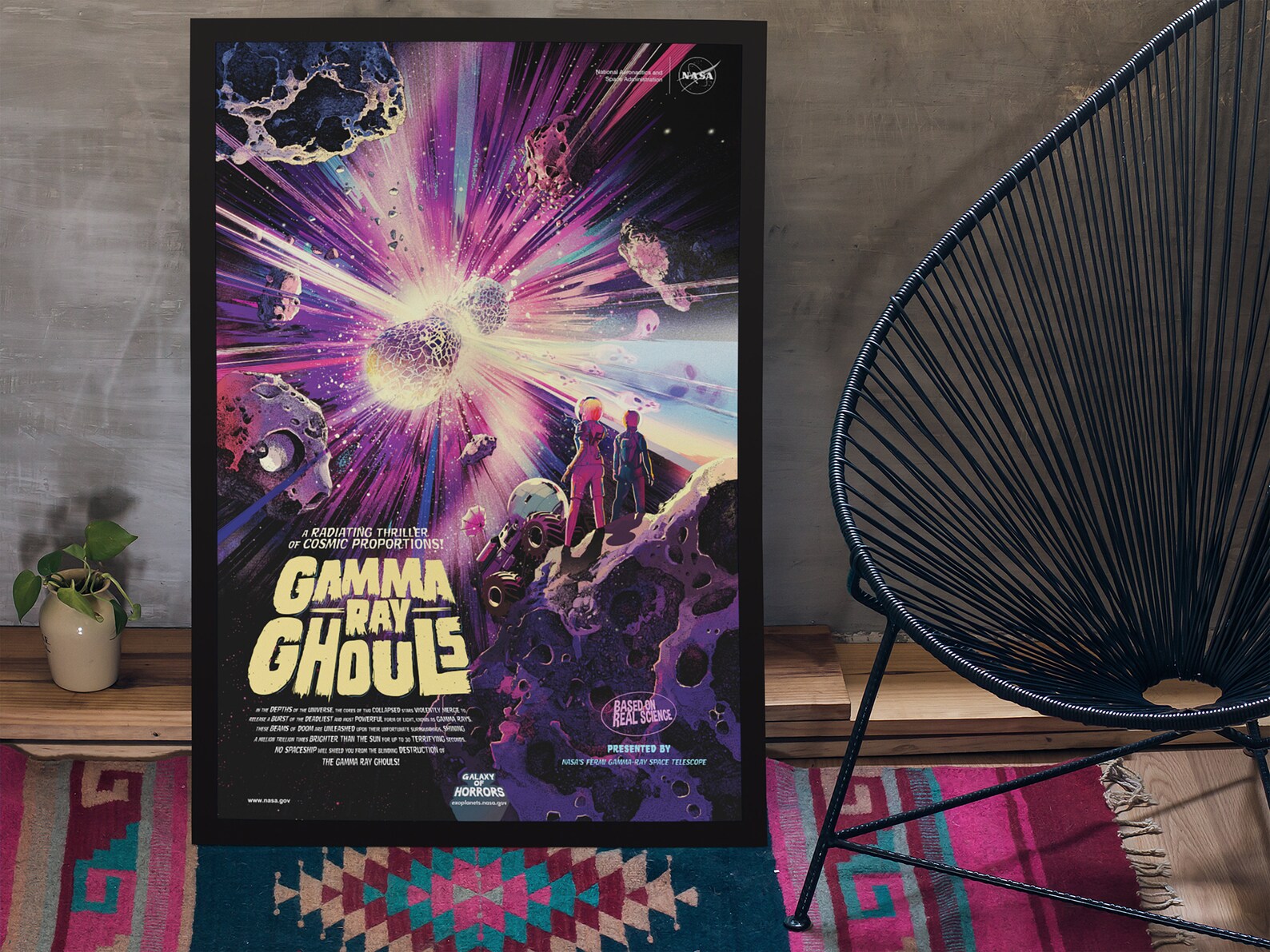 NASA Galaxy of Horrors Posters Gamma Ray Ghouls Printable Wall Art ...