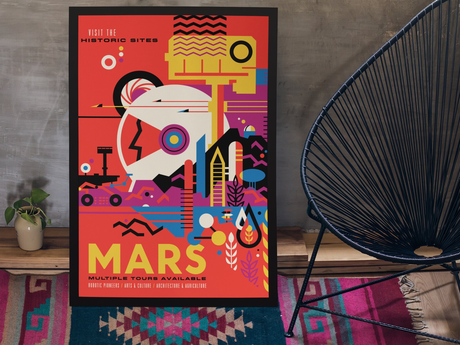 Printable NASA Posters Visions of the Future Mars Visit - Etsy