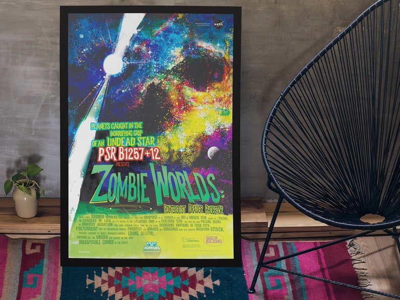 NASA Galaxy of Horrors Posters Zombie Worlds Printable Wall Art Posters ...