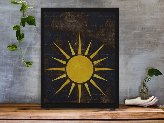 Abstract Sun Printable Wall Art Poster 16x20 - Etsy