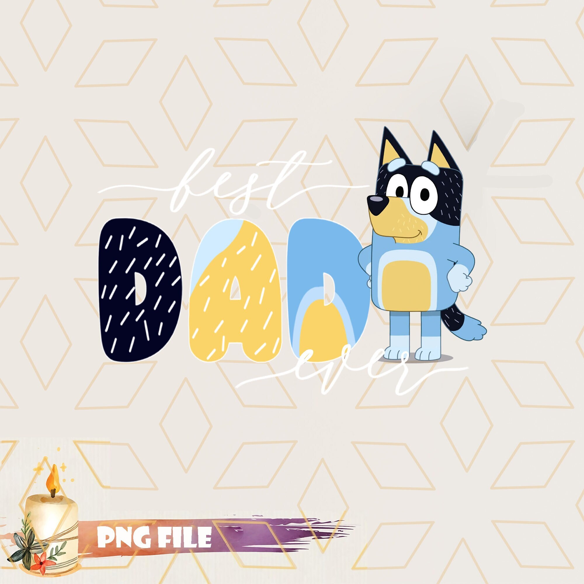 Bluey Dad Png Bluey Father's Day Png Bluey Bandit Heeler - Etsy Canada