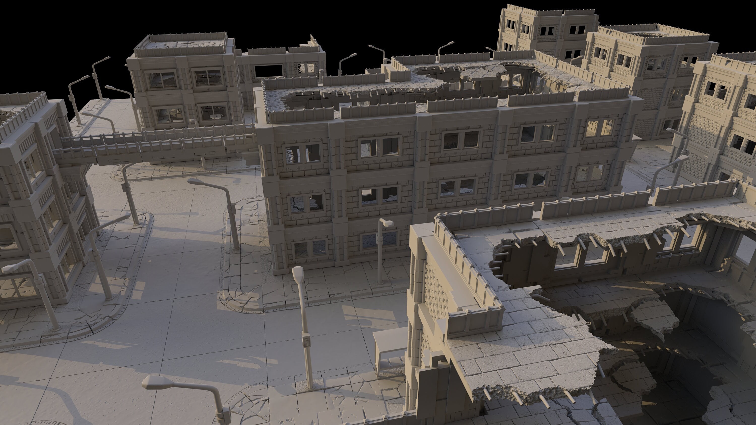 3D Printable Modular City | 6" X 6" Tiles | STL Files | Digital ...