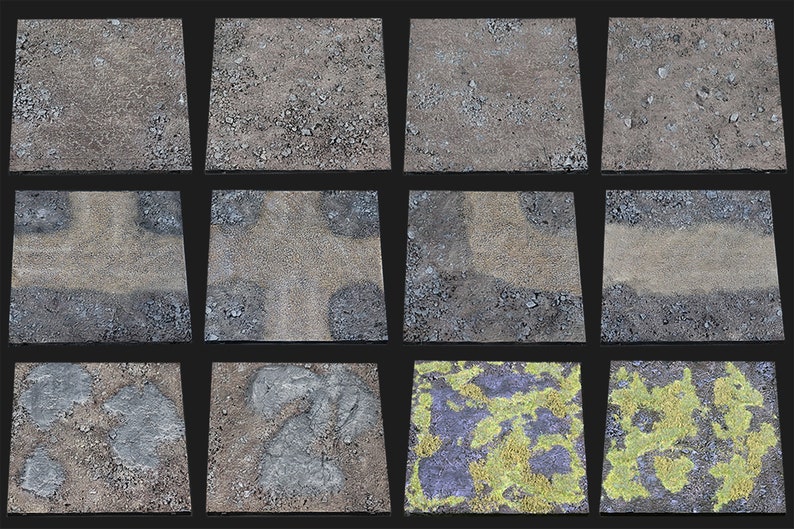 3D Printable Modular Ground Terrain: 6" Tiles, Battlefield STL Files - Etsy