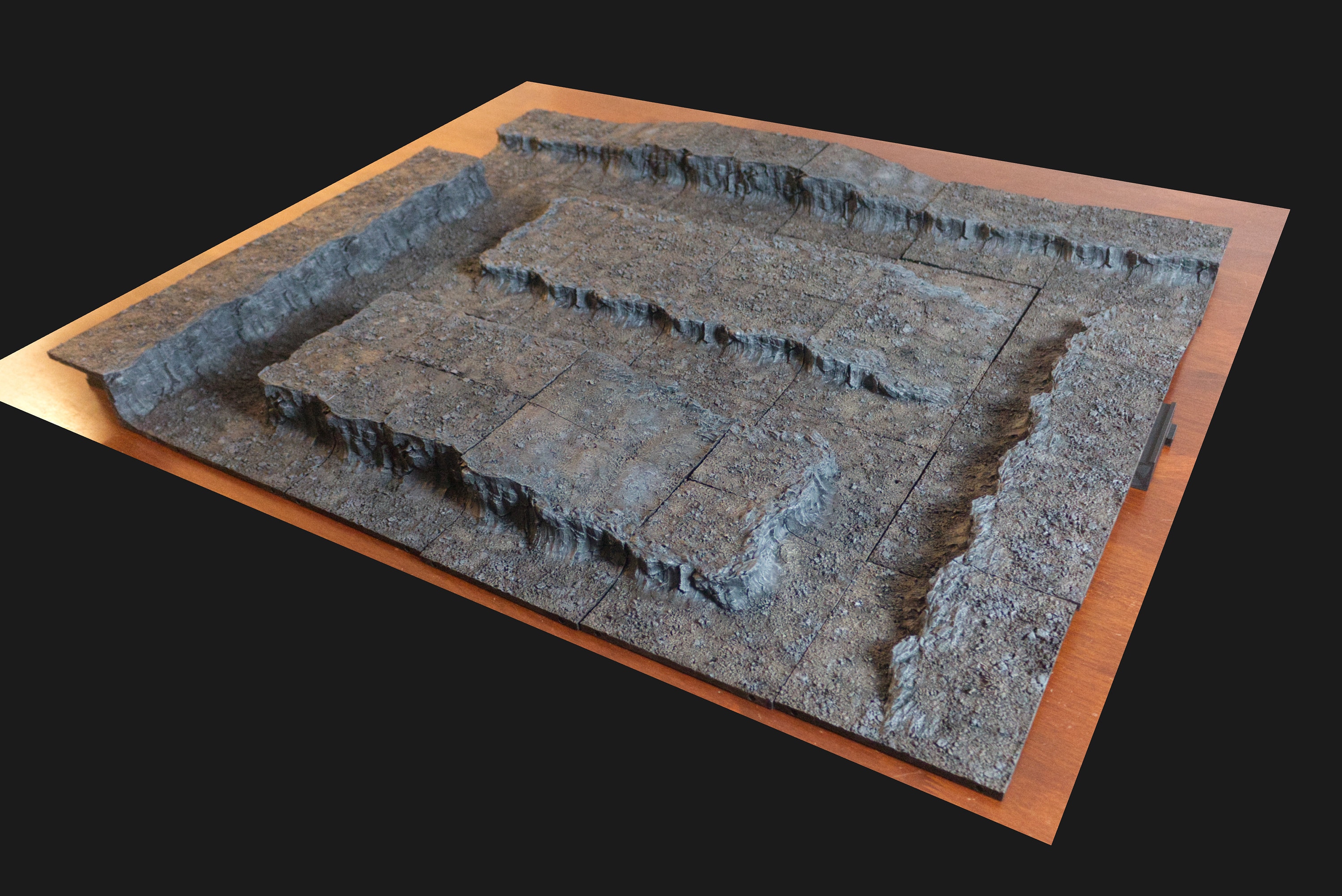 3D Printable Cliff Terrain Tiles: Modular Battlefield (STL Files) - Etsy