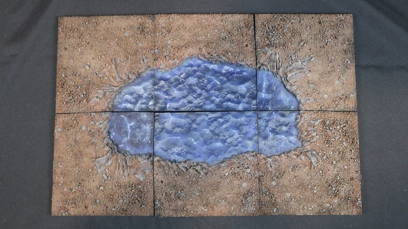 3D Printable Water Terrain Tiles: Modular Battlefield (STL Files) - Etsy