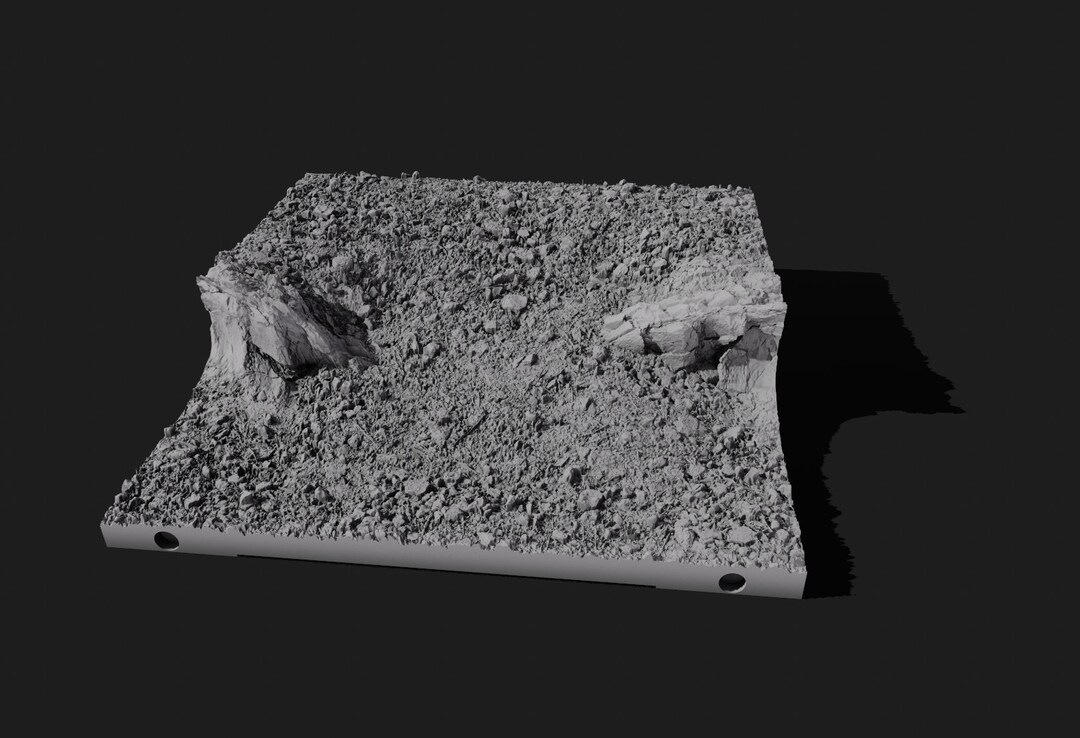 3D Printable Cliff Terrain Tiles: Modular Battlefield (STL Files) - Etsy