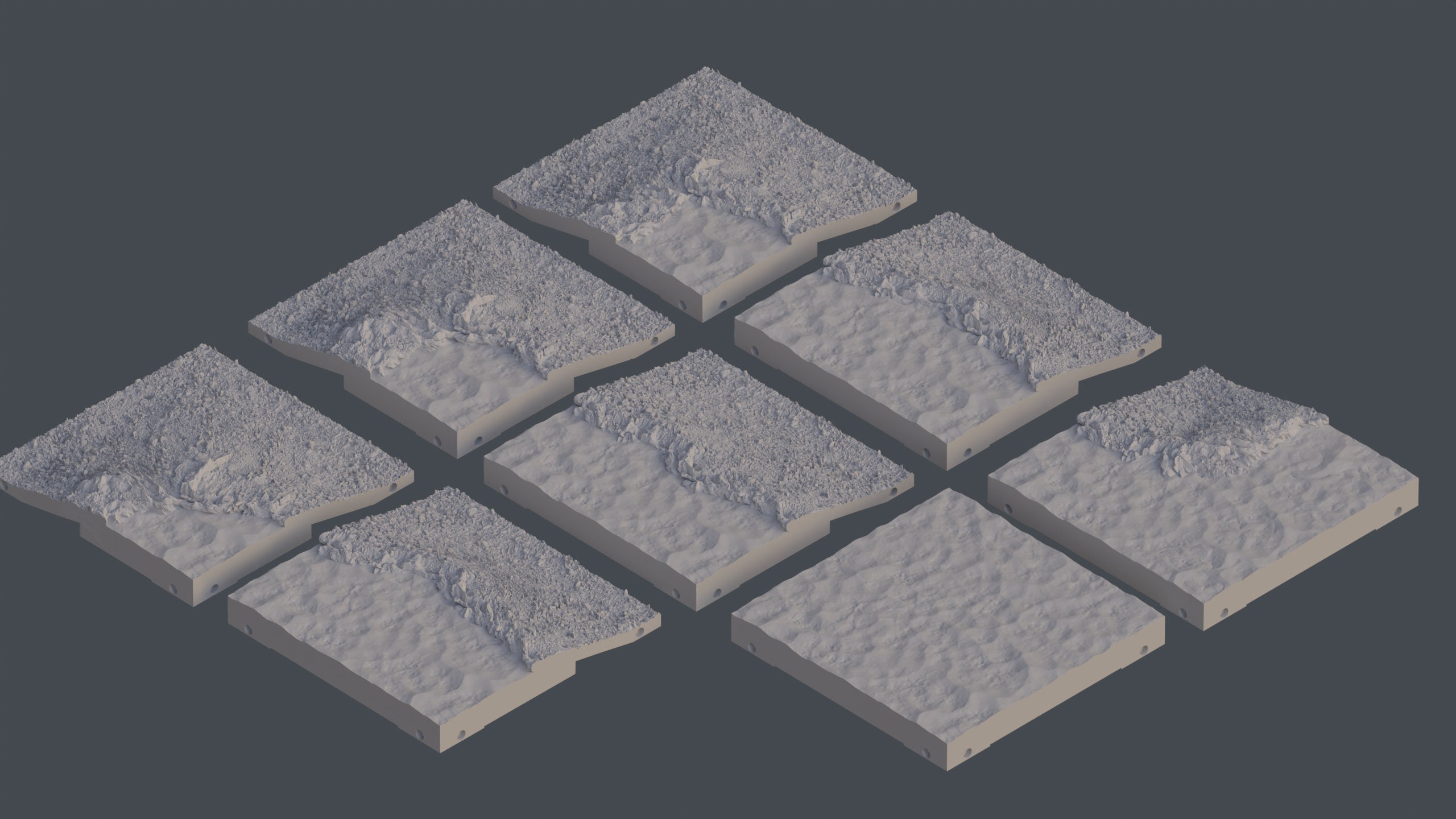 3D Printable Water Terrain | 6" X 6" Tiles | STL Files | Modular ...