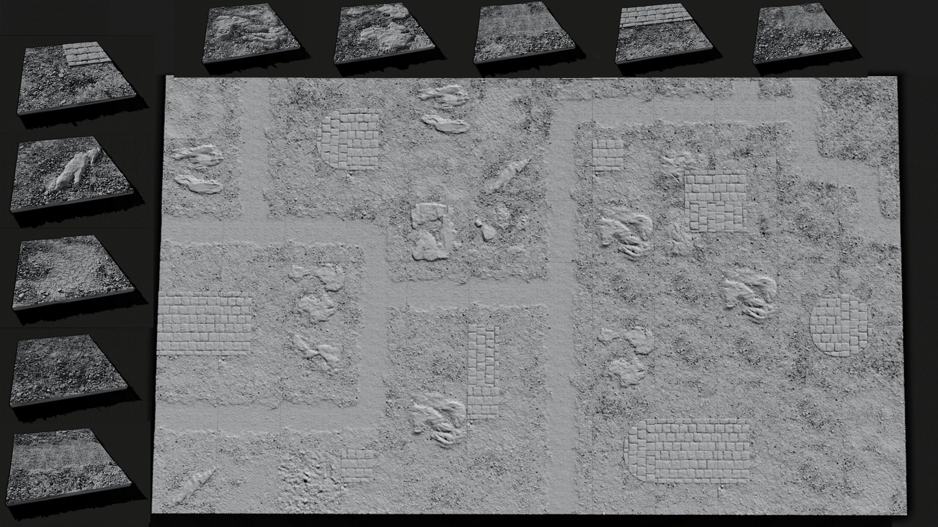 3D Printable Ground Terrain STL Files 6 X 6 - Etsy