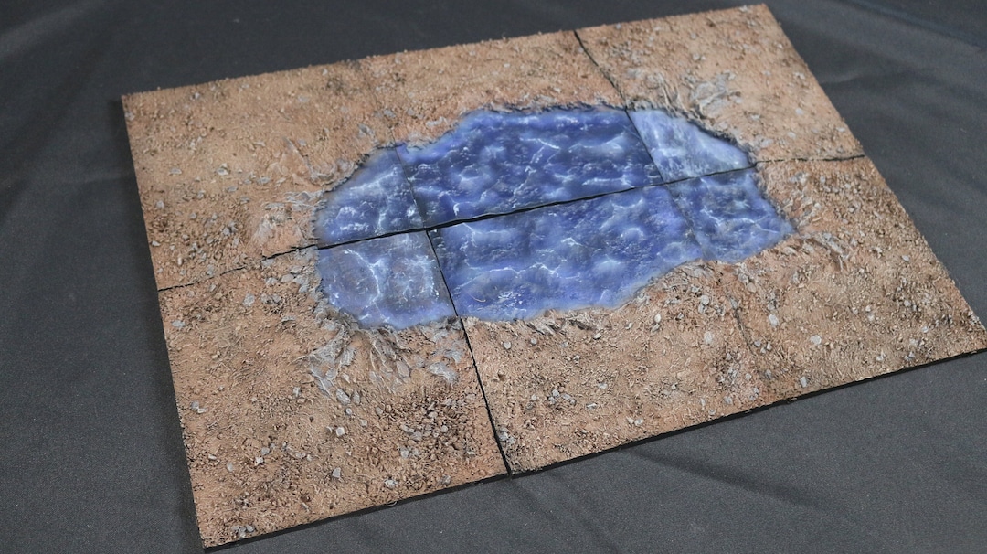 3D Printable Water Terrain Tiles: Modular Battlefield (STL Files) - Etsy