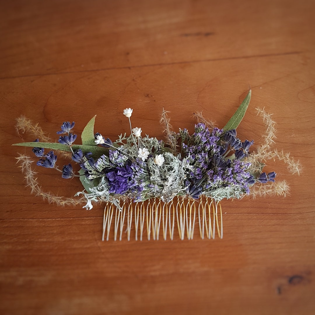 Comb in Dried Flowers mediterranean - Etsy Singapore