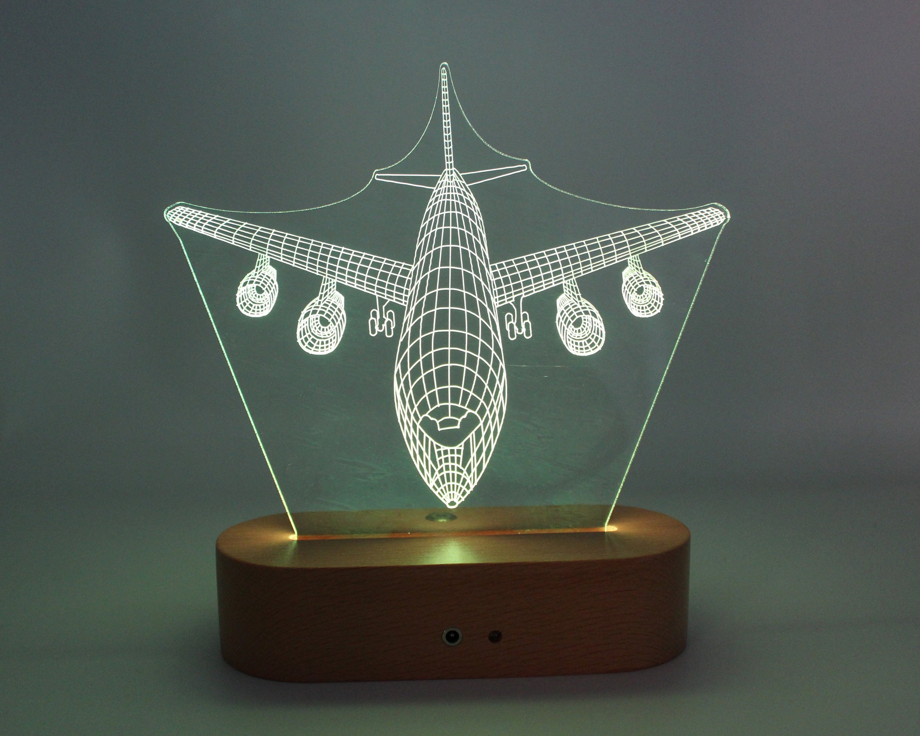 Airplane & Ship Acrylic 3D Illusion Light - Etsy Australia