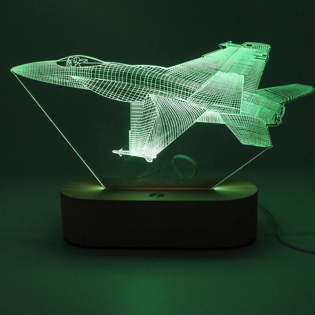 Airplane & Ship Acrylic 3D Illusion Light - Etsy Australia