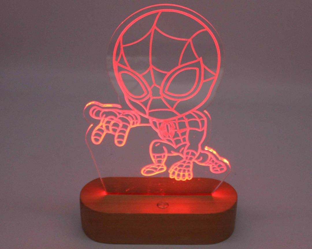 Superhero & Cartoon Character Night Light - Etsy