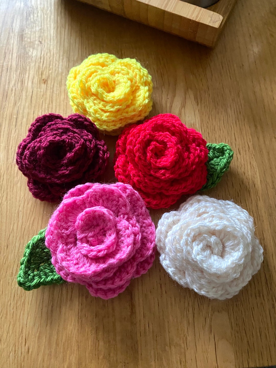 Crochet Rose // Handmade Crochet Rose, Handmade Flowers, Valentines ...