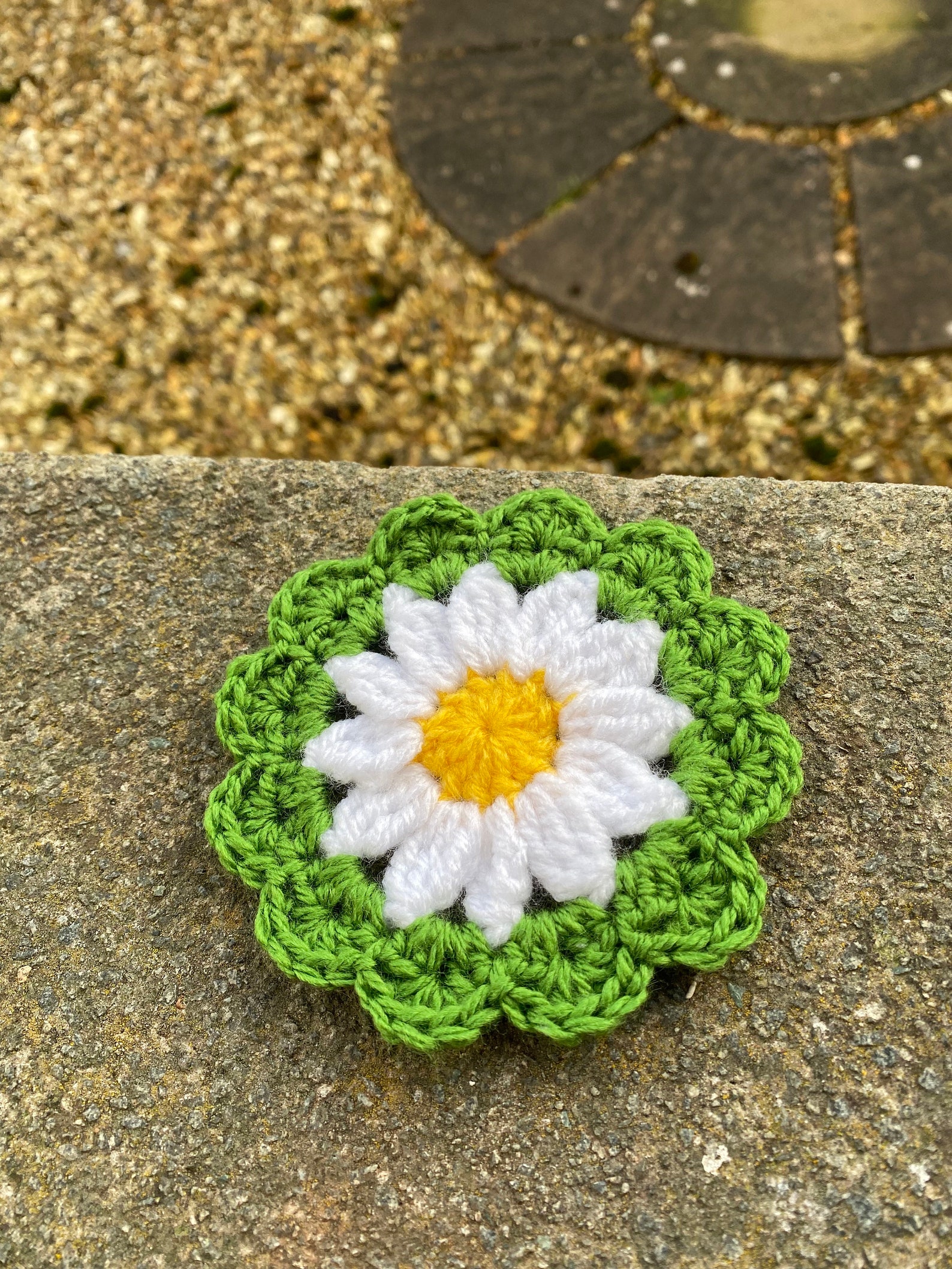 Daisy Coasters // Handmade Crochet Coasters, Home Decor, Colourful Wool ...