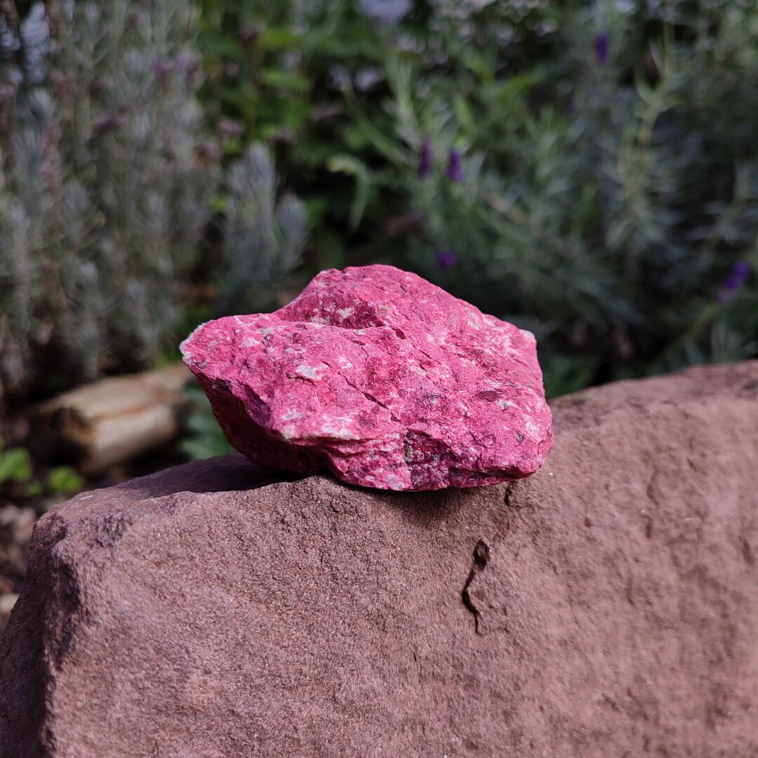 Natural Thulite Raw Stone [norway] | 100% Untreated Crystal | Manganese ...