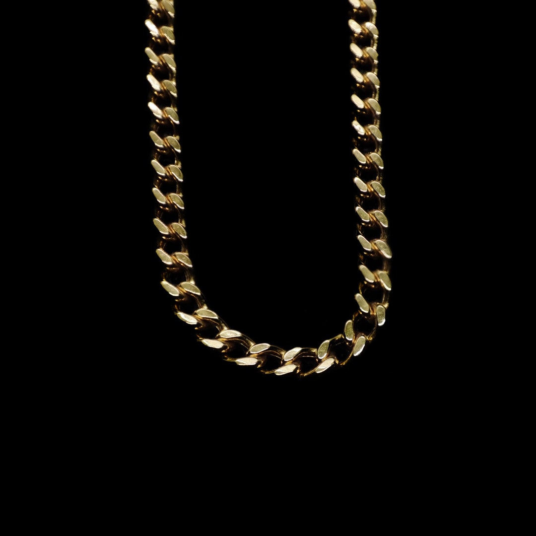 925 Sterling Silver Chain 3 Mm 24K Gold Plated handmade in Germany 50 ...