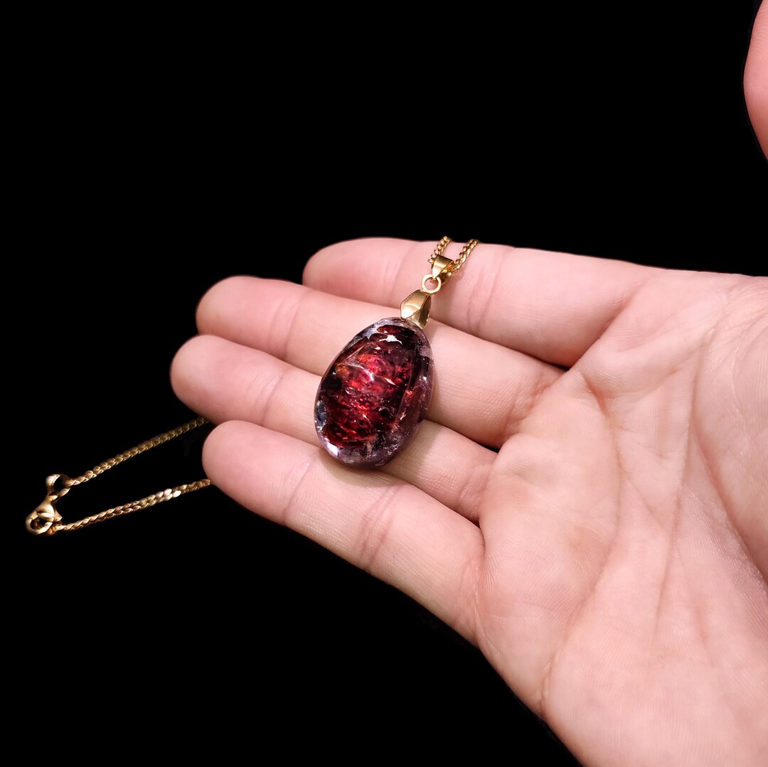 Gemstone Orgonite Pendant "tenebris Solis" - Spiritual Esoteric Crystal ...