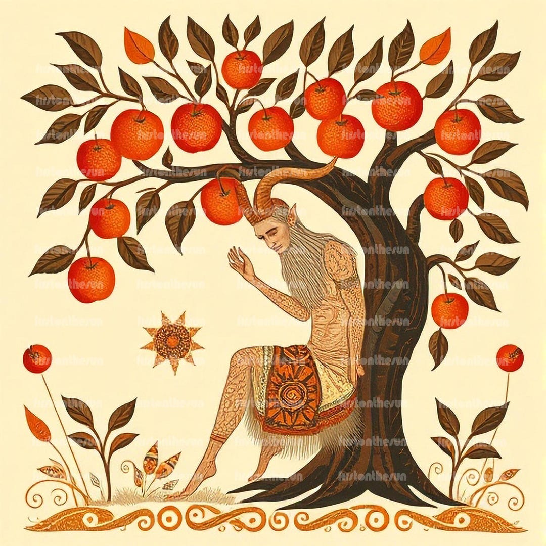 Illustration of Mythical Creatures "satyr 3" - Digital Download ...