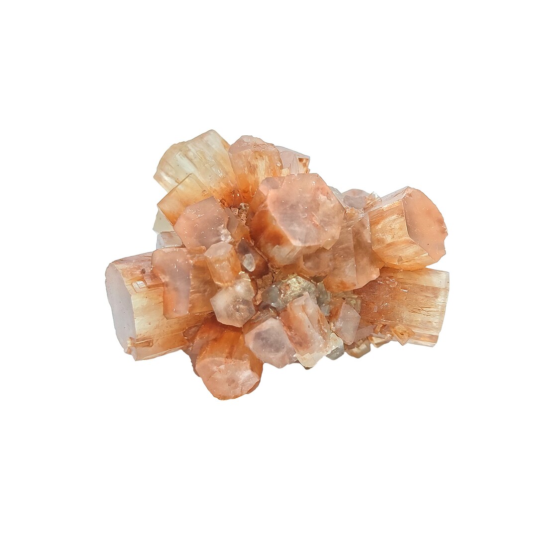 Aragonite Crystal Specimen Rough Stone 100% Natural Gemstone Orange-red ...