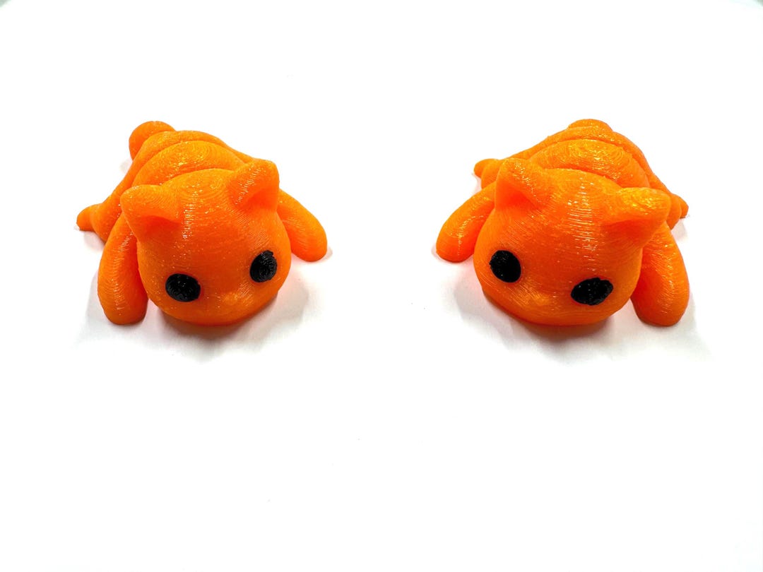 3D Printed Articulated Mini Cat Mini Animal Mini Cat Cat Fidget Toy ...