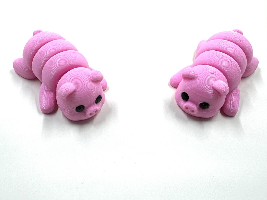 3D Printed Articulated Mini Pig| Mini Animal| Mini Pig| Pig | Fidget ...