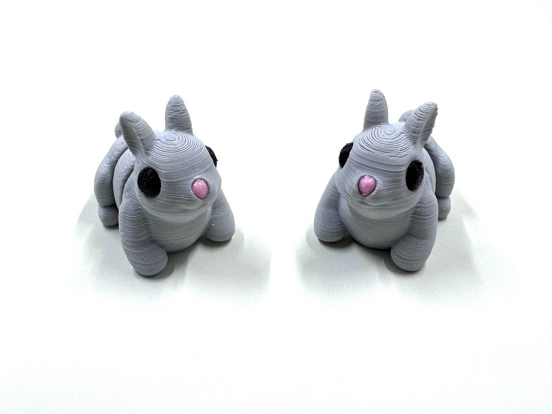3D Printed Articulated Mini Bunny Mini Animal Mini Bunny Bunny Fidget ...