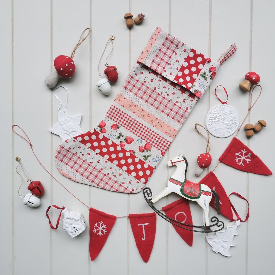 Peppermint Stocking Pdf Sewing Pattern - Etsy