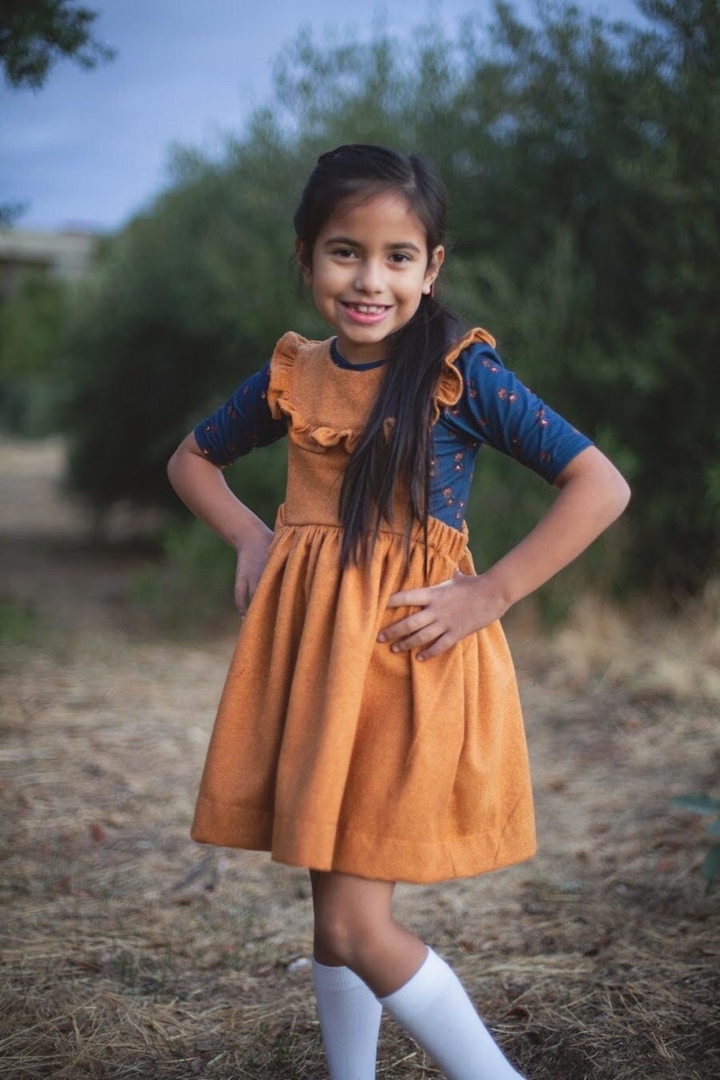 Florin Pinafore PDF Sewing Pattern | Size 1-12 | Easy Dress Pattern ...