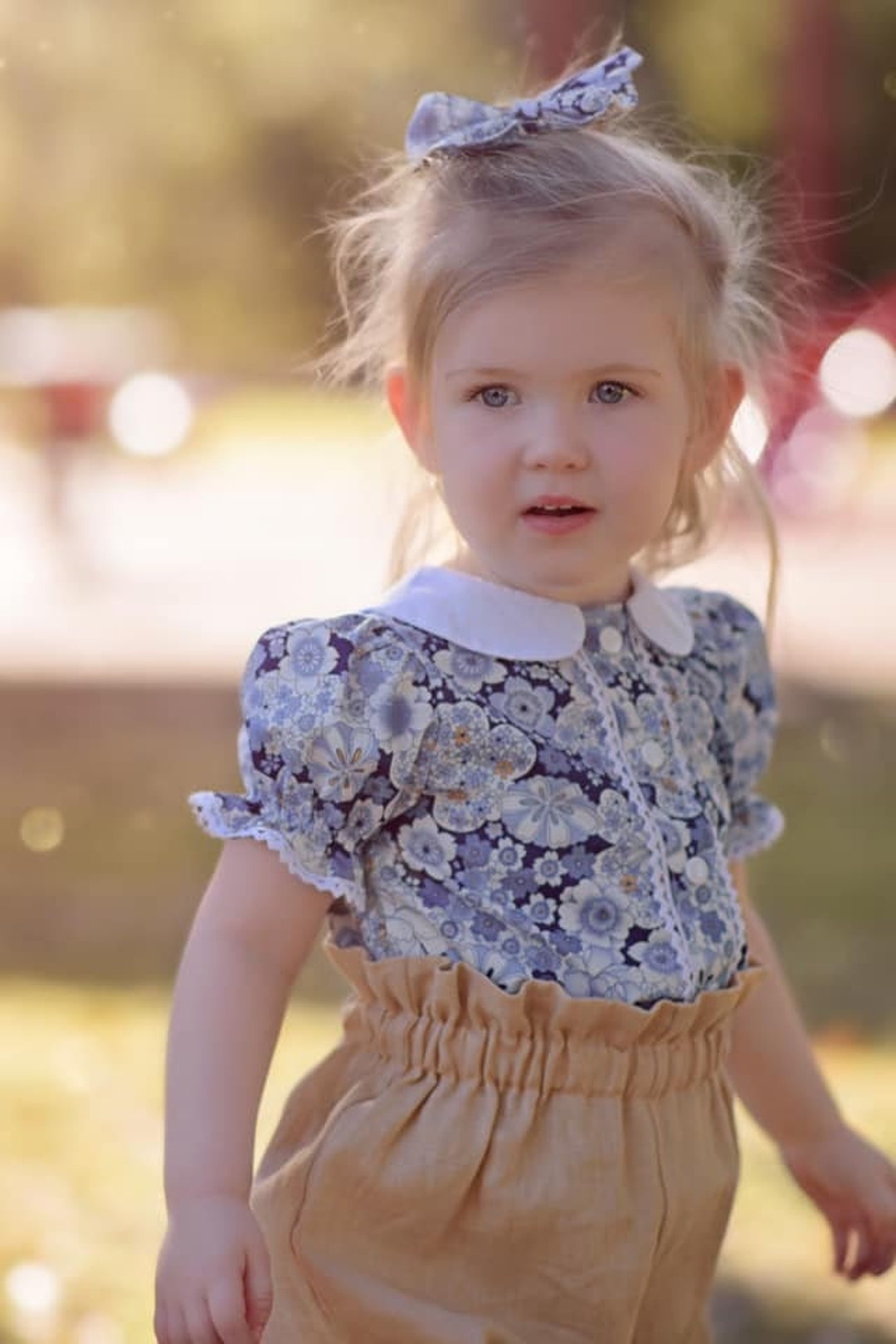 Amaryllis Blouse PDF Sewing Pattern Size 1-12 (Download Now) - Etsy