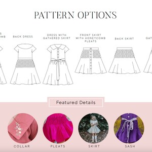 Acacia Dress and Skirt PDF Sewing Pattern | Size 1-12 | Made for Woven ...