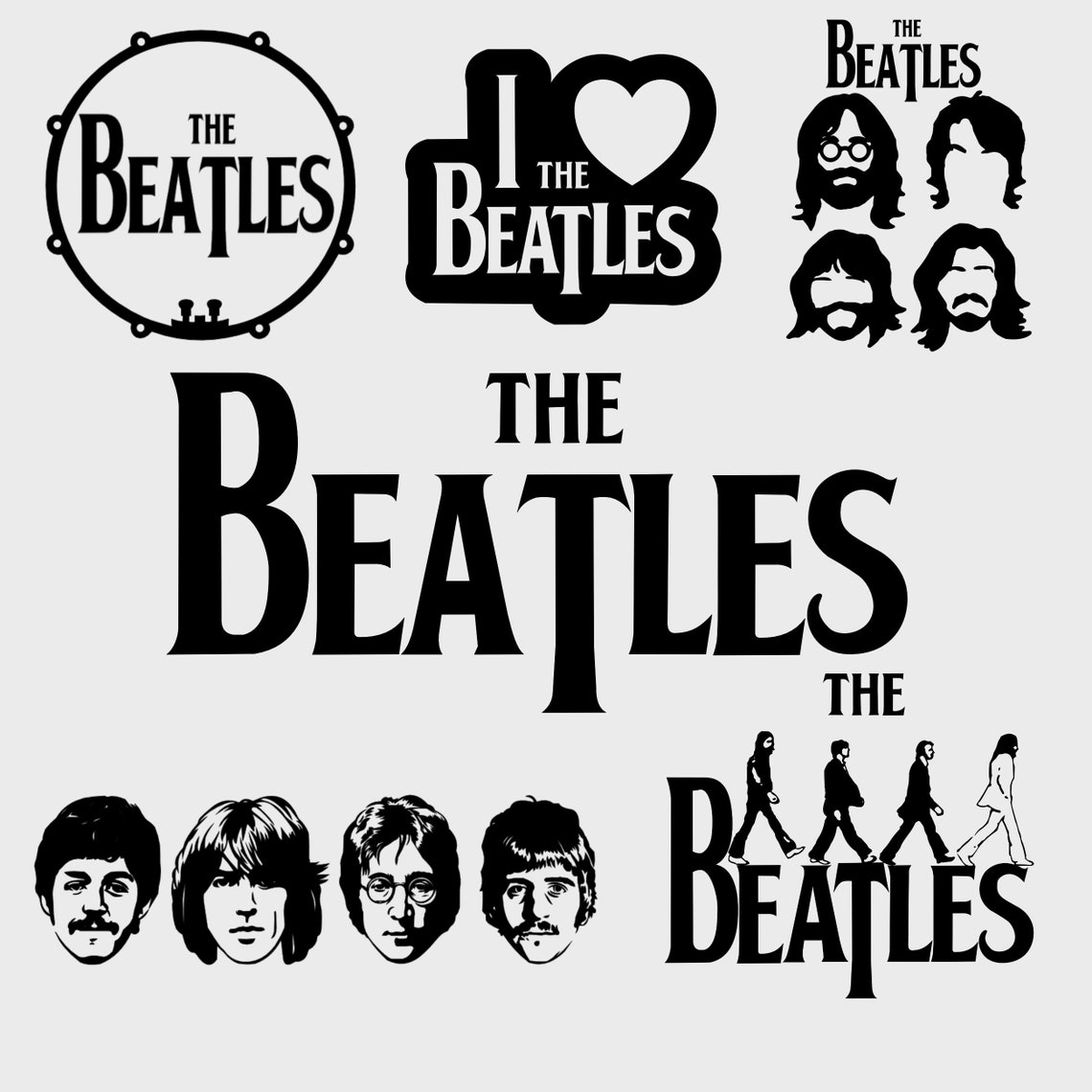 The Beatles Svg Bundle - Etsy