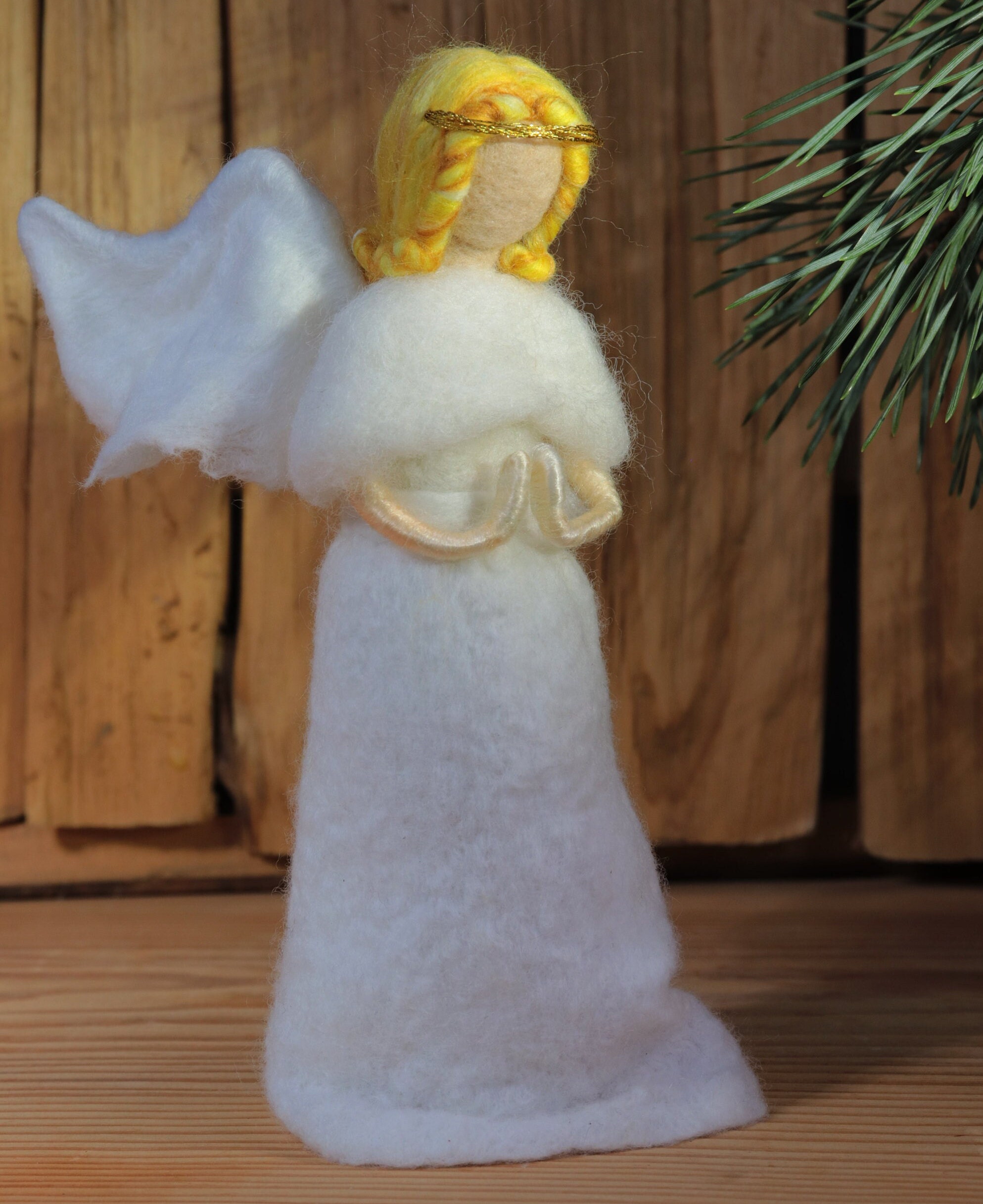 Topper Tree Angel Waldorf Inspired Wool Angel Wool Angel - Etsy