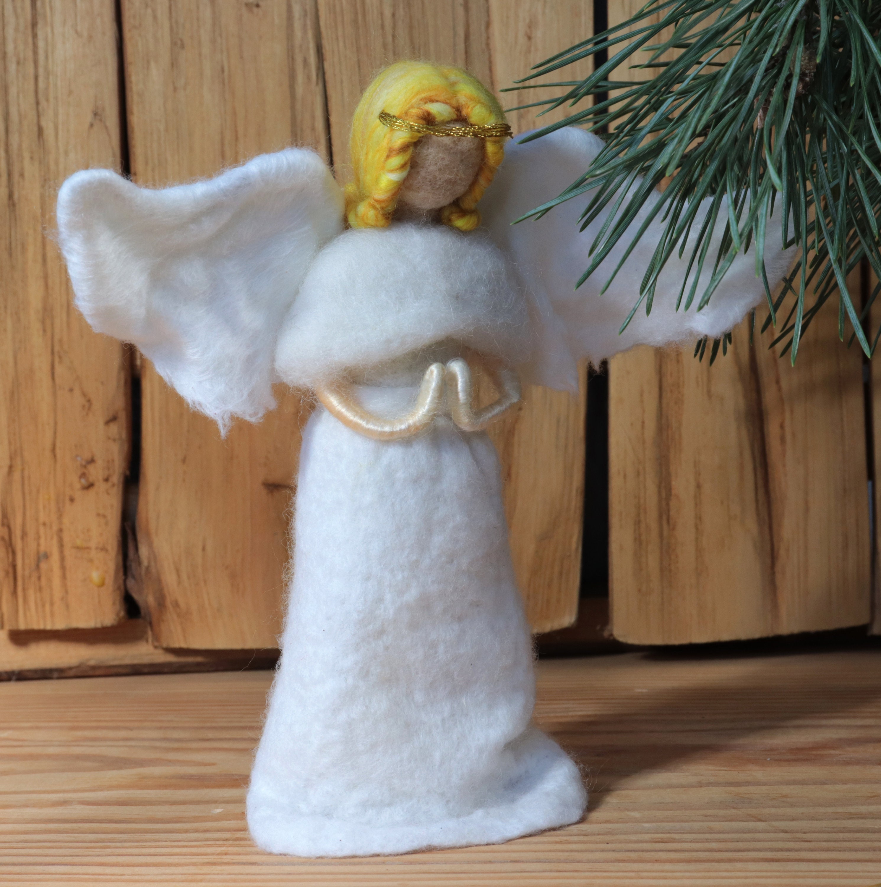 Topper Tree Angel Waldorf Inspired Wool Angel Wool Angel - Etsy