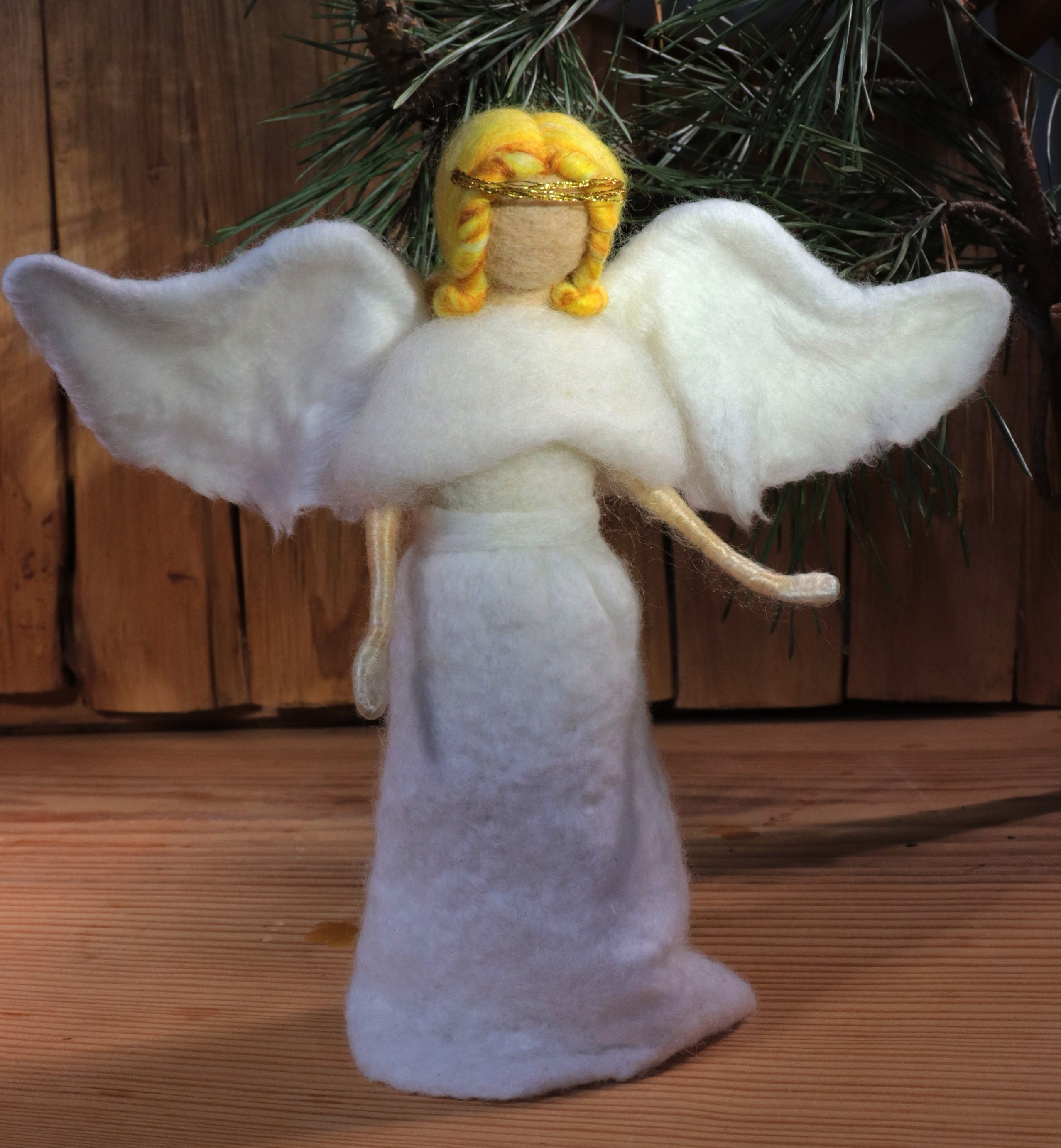 Topper Tree Angel Waldorf Inspired Wool Angel Wool Angel - Etsy