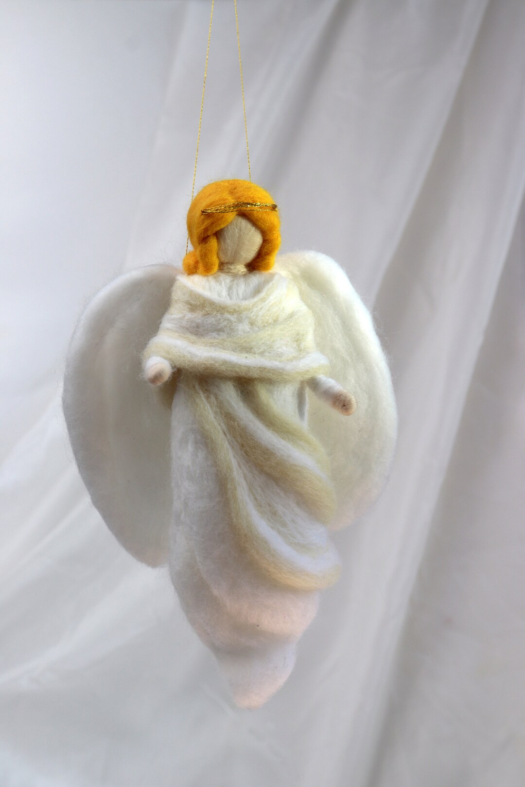 Felted Angel. Christmas Angel. the Figure of an Angel Made of Wool by ...