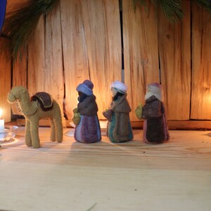 Felted Nativity Set 11 Pieces. Needle Felt Nativity Scene. - Etsy