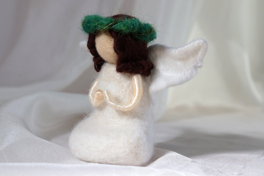 Felted Angel, Waldorf Inspired Wool Angel, Wool Angel, Christmas Tree ...