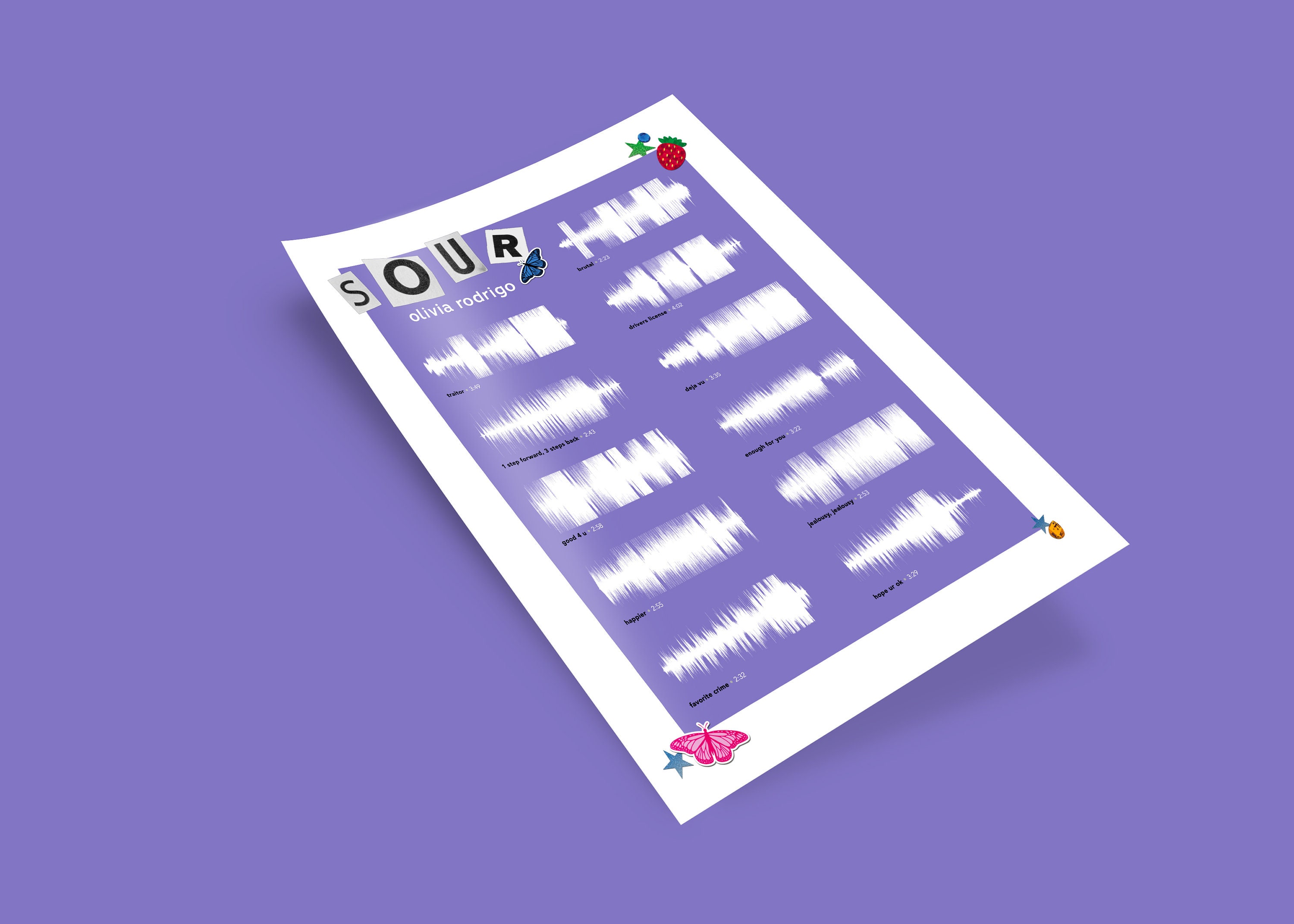 Olivia Rodrigo Sour Poster sold by Octagonal Prostration | SKU 40099322 ...