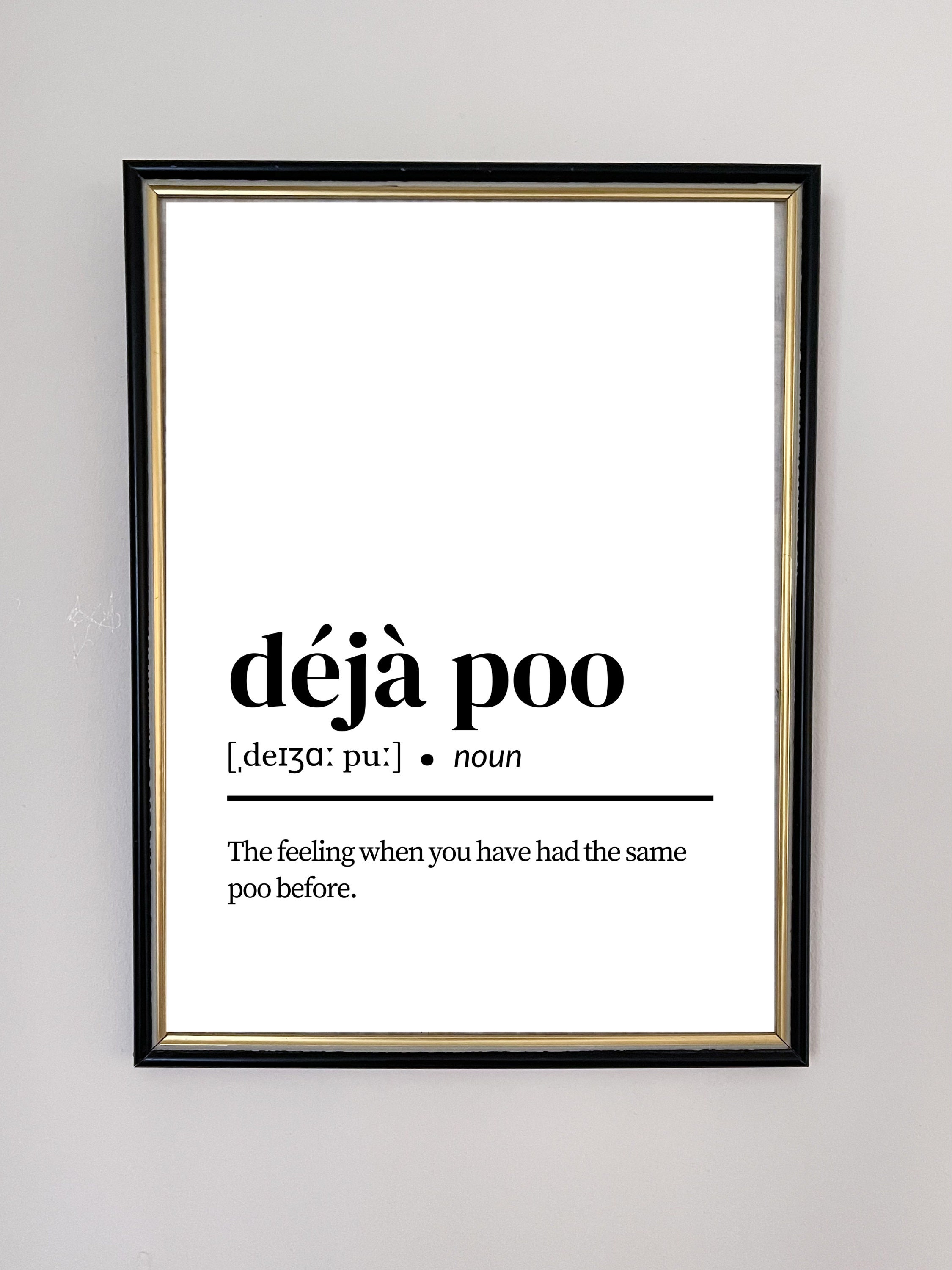 Deja Poo / Digital Art Print / Definition Print / Bathroom Decor ...