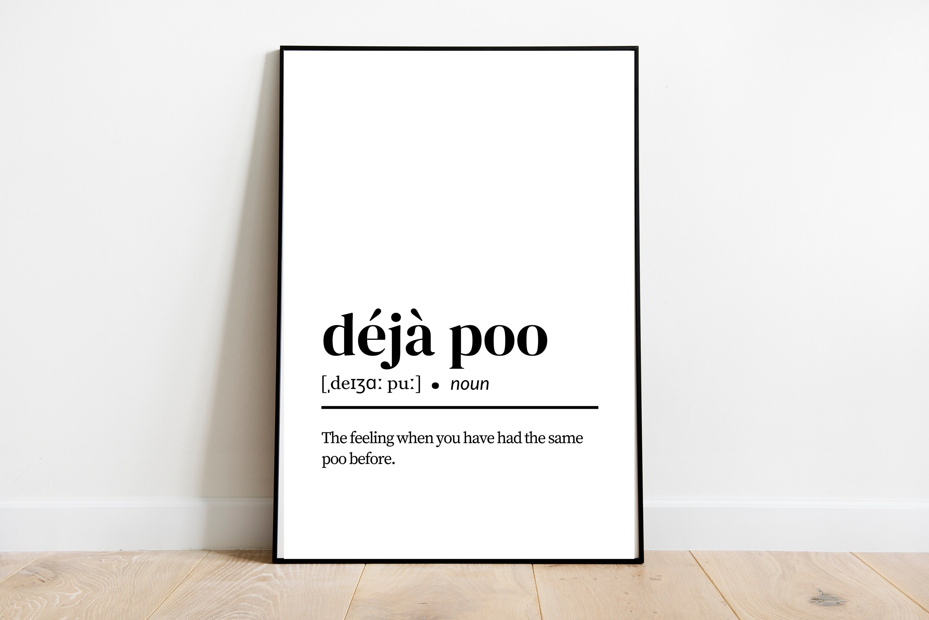 Deja Poo / Digital Art Print / Definition Print / Bathroom Decor ...