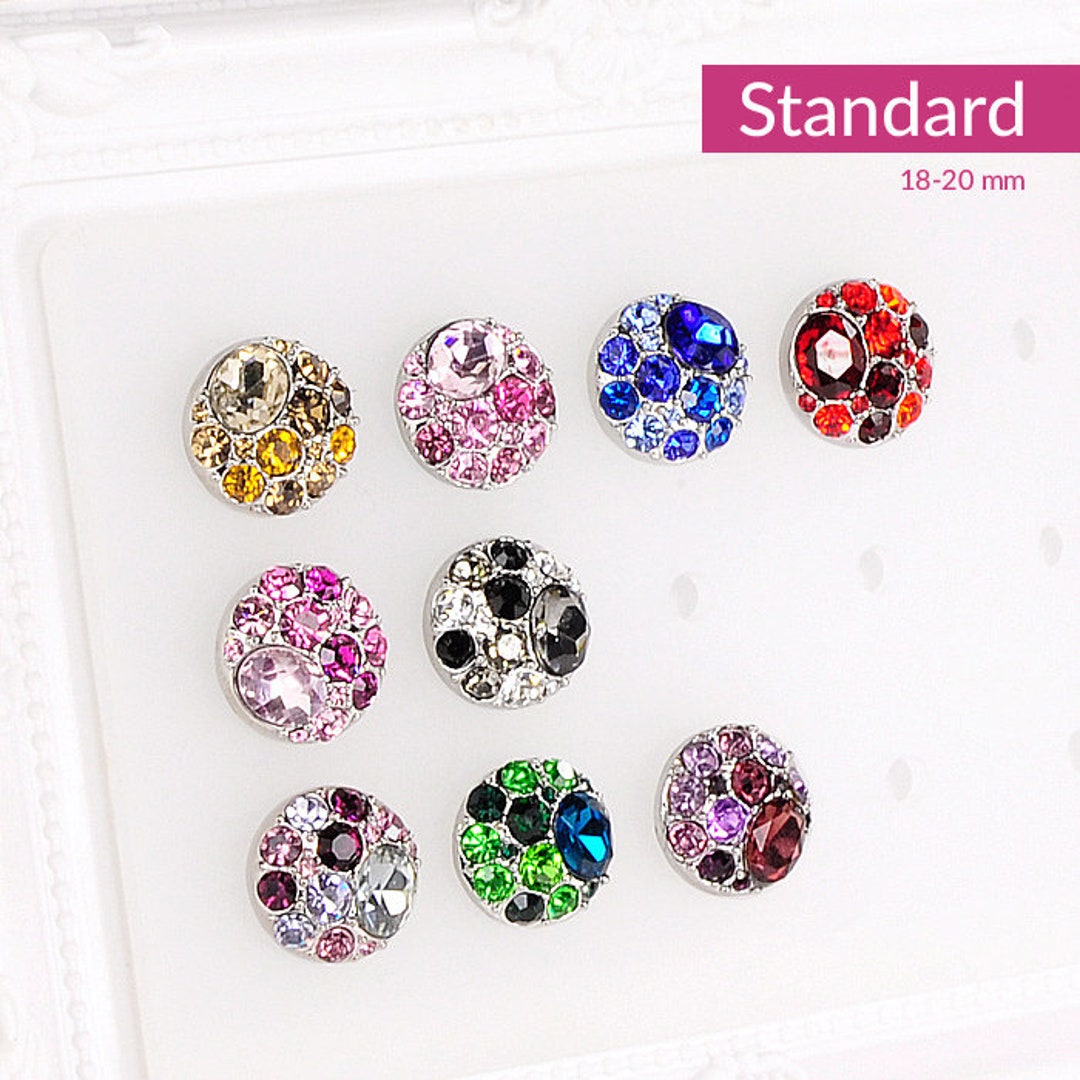 Snap Buttons big Strass Interchangeable Jewelry - Etsy