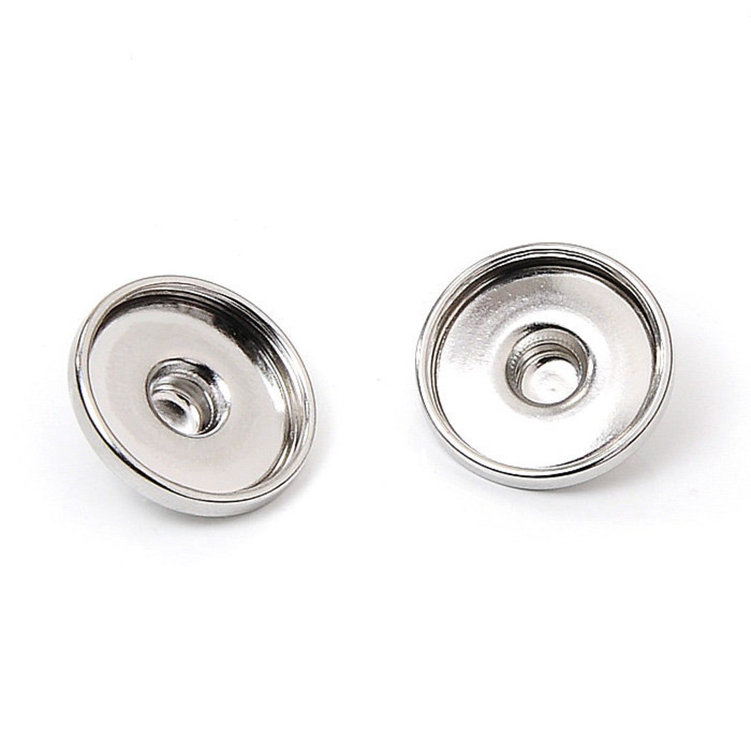 18 Mm Button Plates LOWER PARTS, Inside 16 Mm DIY With 2 Mm High Edging ...