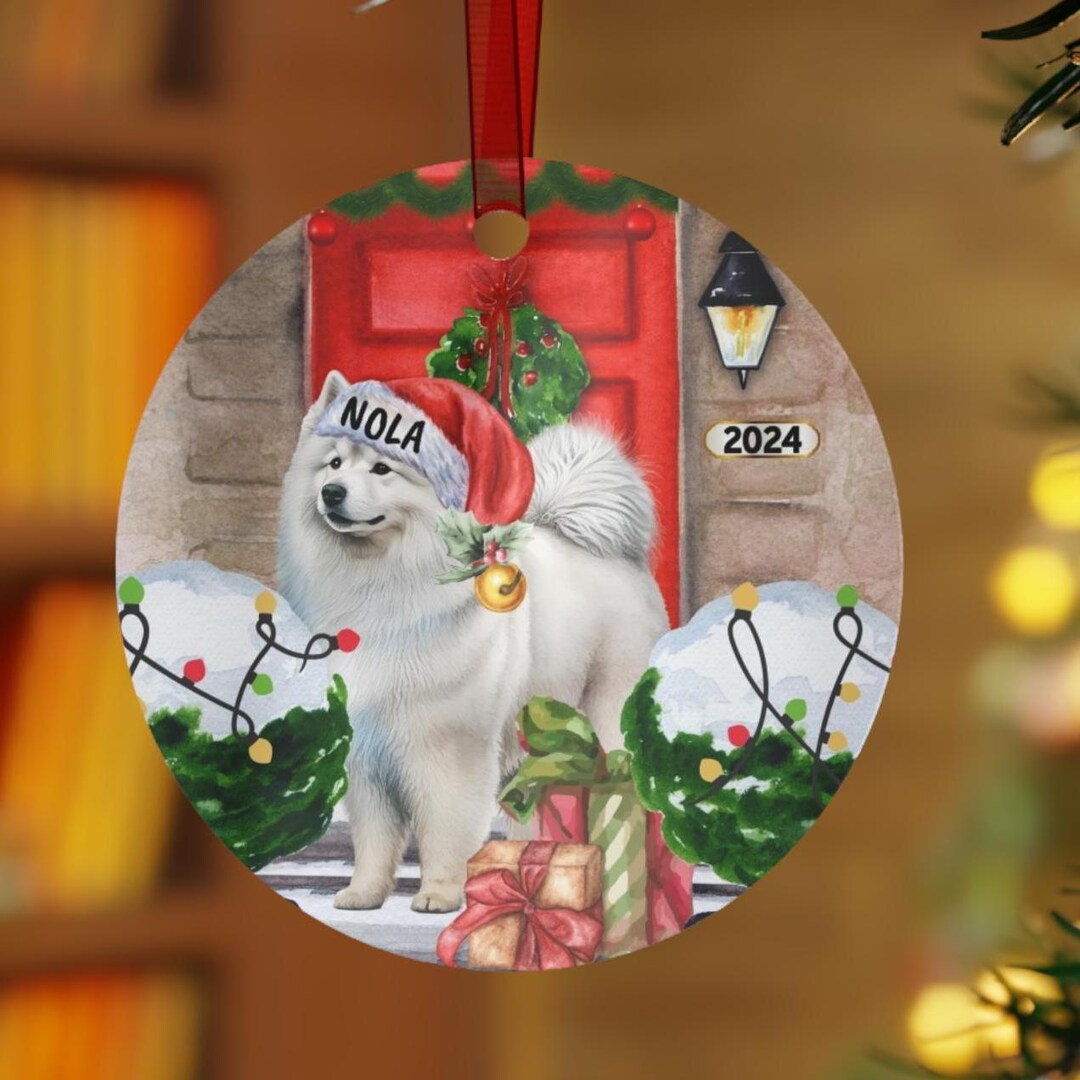 Personalized Samoyed Dog Christmas Ornament, Samoyed Mom or Dad Gift ...