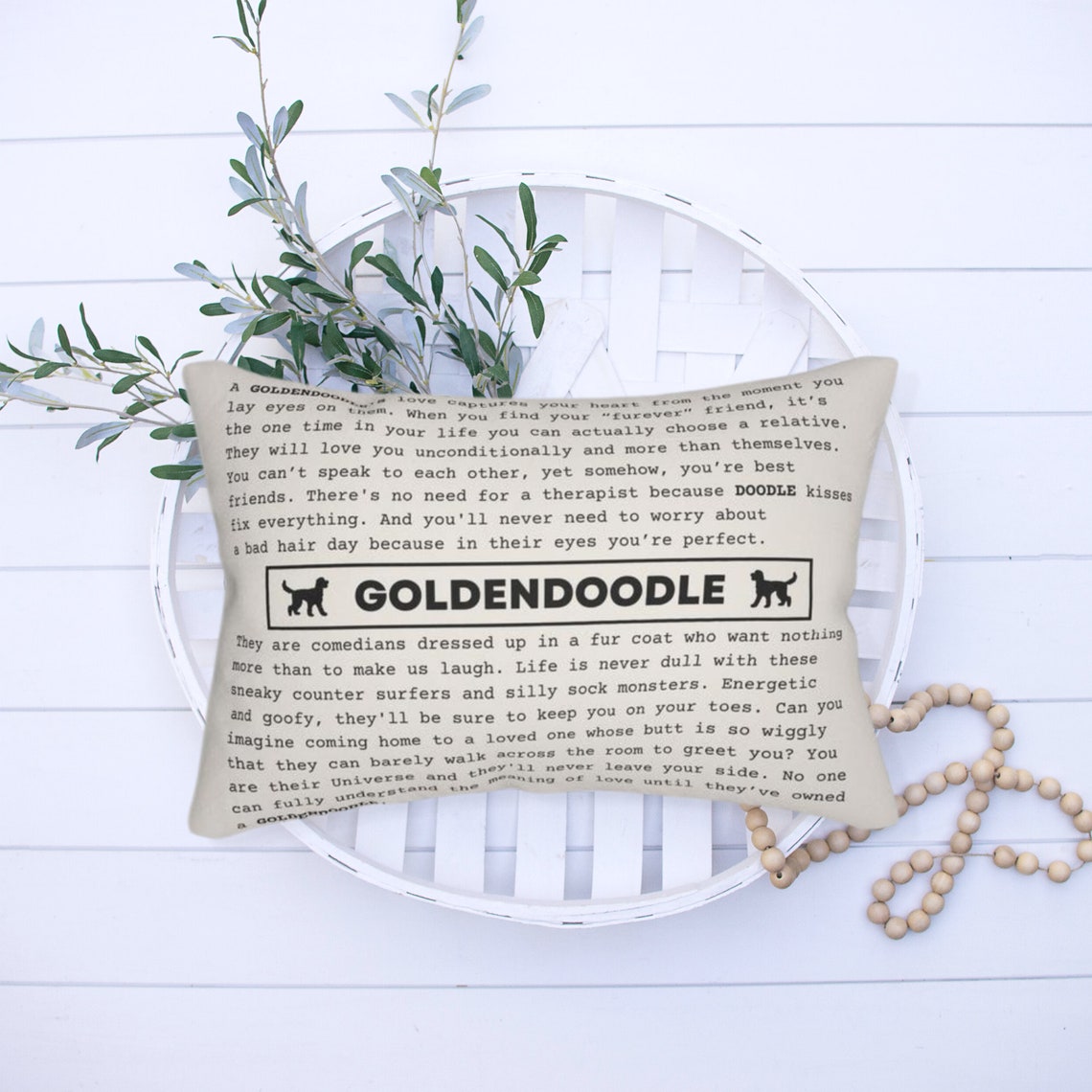 Goldendoodle Gift Pillow Doodle Dog Lover Goldendoodle Mom - Etsy