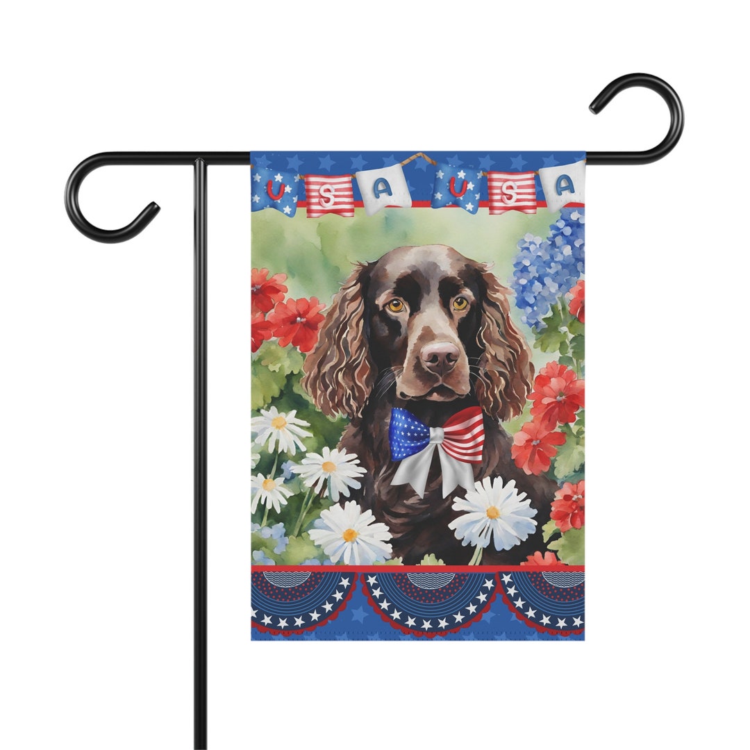 Boykin Spaniel Dog Patriotic Summer Garden Flag Gift, Boykin Mom Dad ...