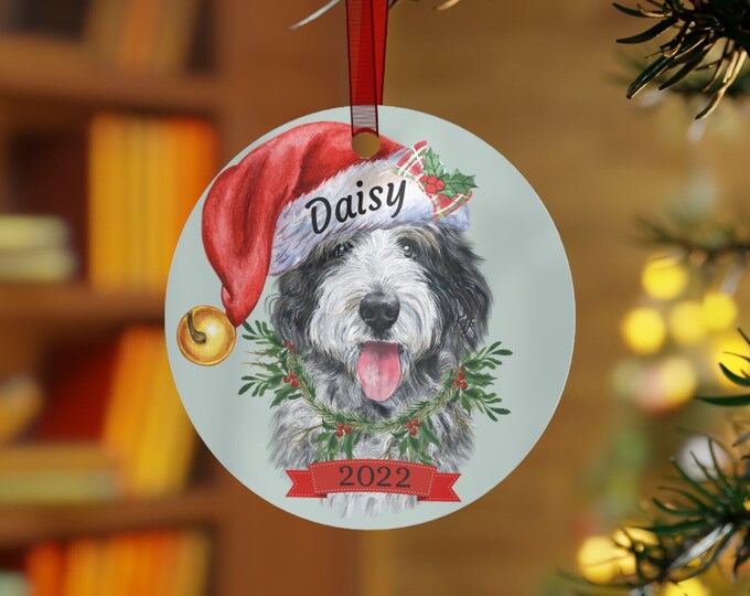Sheepadoodle Christmas Ornament, Personalized Sheepadoodle ...