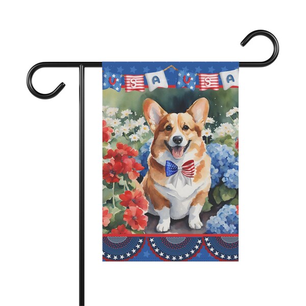 Corgi Garden Flag - Etsy