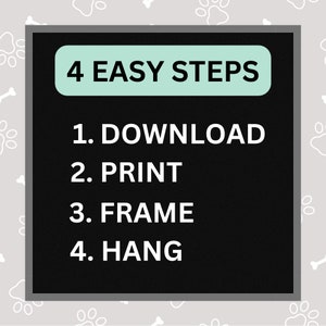 Printable Doodle Dog Art Print, Bathroom Art Decor, Dog Art Print ...